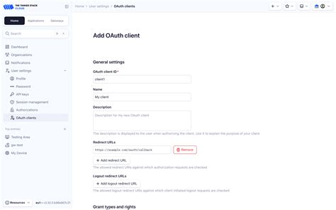 Adding Oauth Clients The Things Stack For Lorawan