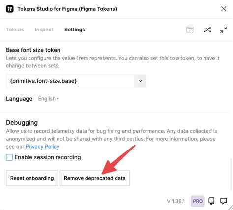 Remove The Option To Remove Deprecated Data Issue Tokens Studio Figma Plugin GitHub