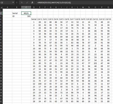 index and match with look up multiple columns r excel