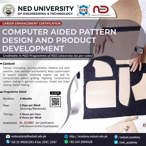 Computer Aided Pattern Design And Product Development Ned Academy Ccee Cmpp Ptmc
