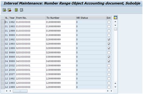 SAP 27 Define Document Number Ranges For Vendor Document