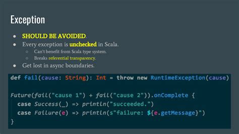 Error Handling In Scala With Fp Speaker Deck