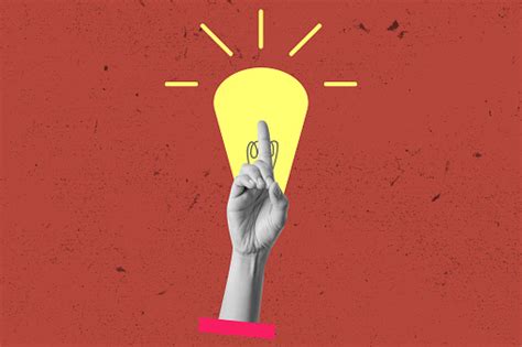 전구와 손 새로운 아이디어의 개념 비즈니스 프로세스 창의력 솔루션 개념 현대 현대 미술 콜라주 전구에 대한 스톡 사진 및 기타 이미지 Istock