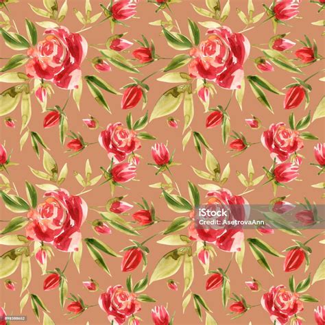 장미 꽃에 귀여운 꽃 패턴입니다 모티브는 무작위로 흩어져 완벽 한 텍스처입니다 패션에 대 한 우아한 서식 파일을 인쇄합니다 핑크 꽃 인쇄입니다 0명에 대한 스톡 벡터 아트