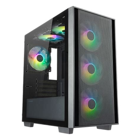 Tecware Nexus Air [m3 T3] Matx T G Pc Case With 6 X 120mm Pre Installed Argb Fans Lazada