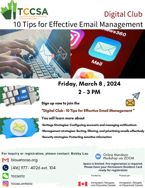 Digital Club 10 Tips For Effective Email Management Tccsa
