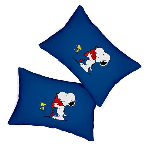 Snoopy And Woodstock Hugging Lumbar Pillows Designed And Sold By Penelopa