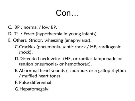 Pediatric Shock And Shock Management Ppt Heart And Cardiovascular