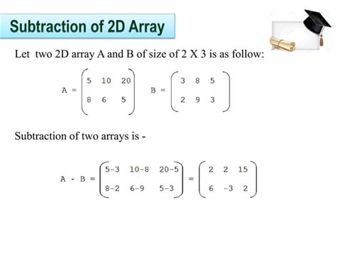 Two Dimentional Array Pptx Programming Languages Computing