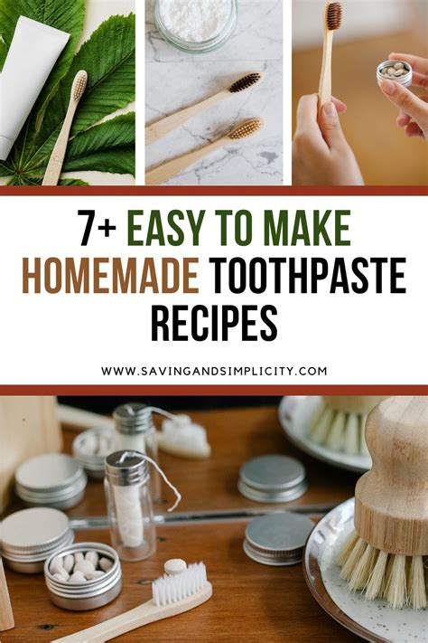 7 Easy To Make Homemade Toothpaste Recipes Saving And Simplicity