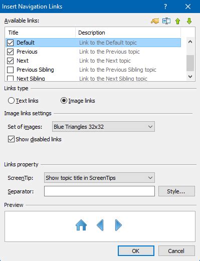 Adding Navigation Links To A Help File