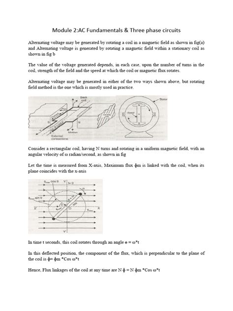 Module 2 Ac Fundamentals And Three Phase Circuits Download Free Pdf