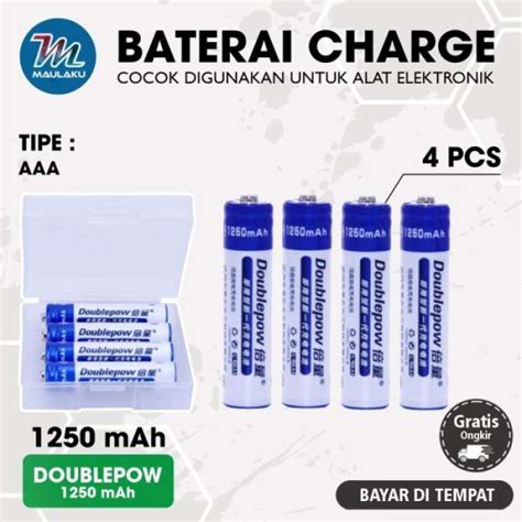 Jual Doublepow Batre Baterai Aaa Rechargeable Nimh Mah Pcs With Case Di Seller Winter