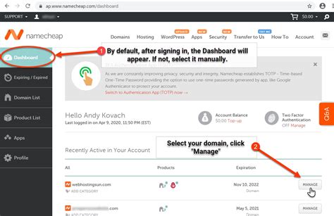 how to set up domain nameservers web hosting sun
