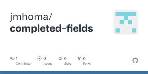 Github Jmhomacompleted Fields
