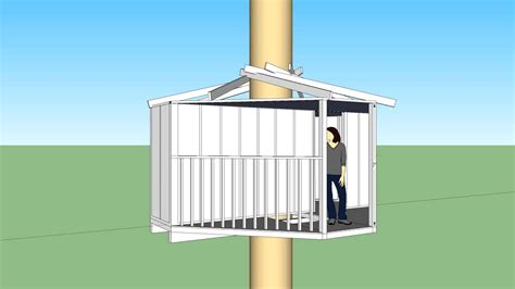Hexagonal Tree House 3d Model