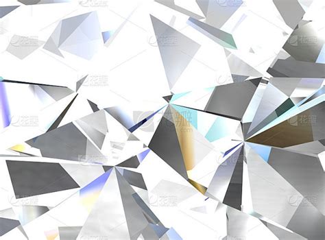 逼真的钻石纹理近，3d插图。