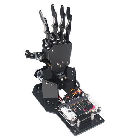 uhandbit hiwonder micro bit programmable robotic hand for ai learning