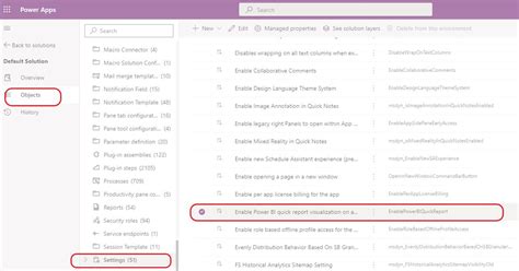 Workaround On How To Enable The Power BI Quick Reports Feature In Model Driven Power Apps