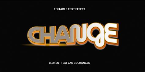 Premium Vector Font Effect Text Threedimensional Typography Letter
