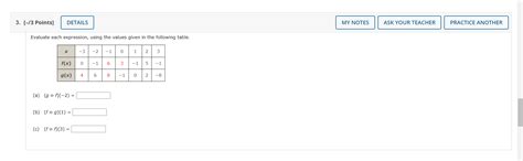 Solved Evaluate Each Expression Using The Values Given In