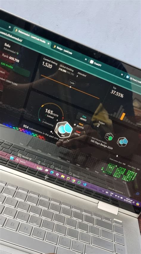balu eswar meduri on linkedin 100daysofcode codingjourney leetcode
