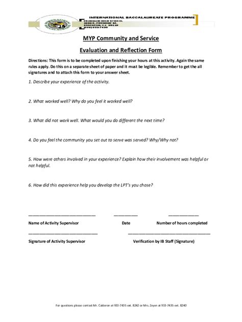Fillable Online Myp Certificate Guidelines Fax Email Print Pdffiller