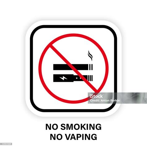금연 니코틴 및 전자 담배 금지 블랙 실루엣 아이콘 금지 연기 Vape와 담배 픽토그램 금지 된 흡연 Vaping 지역 빨간색