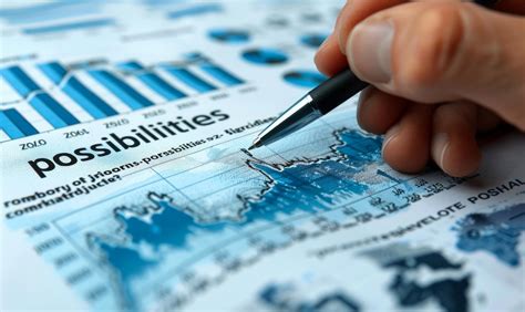 Premium Photo A Financial Analyst Is Using His Pen To Draw On The Sales Data Chart With An