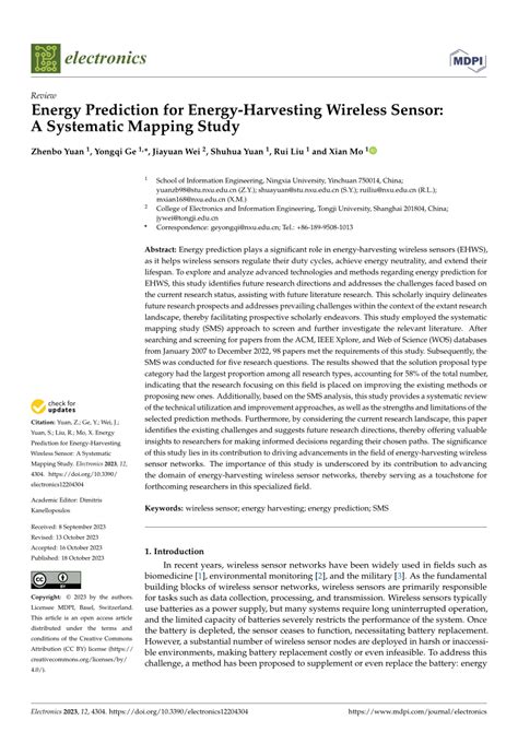 Pdf Energy Prediction For Energy Harvesting Wireless Sensor A