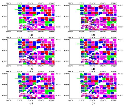 Ground Truth Map And Classification Maps In Winnipeg Sd A Td B