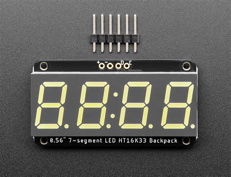 Assembled Adafruit 0 56 4 Digit 7 Segment Display W I2… Flickr