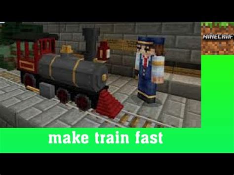 How To Make A Train In Minecraft With Minecart In 2 Minutes YouTube