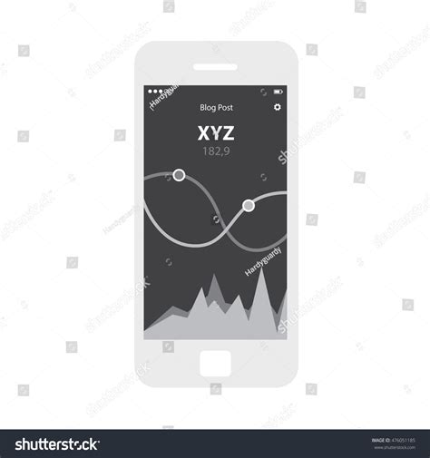 Mobile App Single Screen Ui Kit Vector De Stock Libre De Regalías 476051185