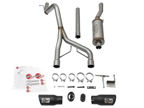 Afe 49 48056 B Rebel Series 25 Ss Cat Back Exhaust Jeep Jk 2007 2018