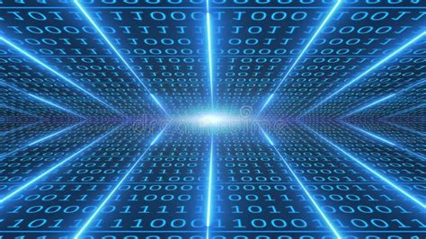 Binary Code Number Random Digital Technology Background Endless Loop Stock Footage Video Of