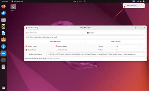Как установить blue recorder screen recorder на ubuntu linux unixs ru