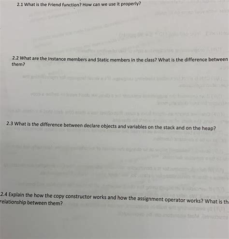Solved 21 What Is The Friend Function How Can We Use It