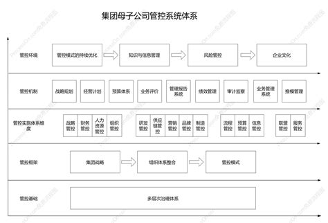 集团母子公司管控系统体系 流程图模板processon思维导图、流程图