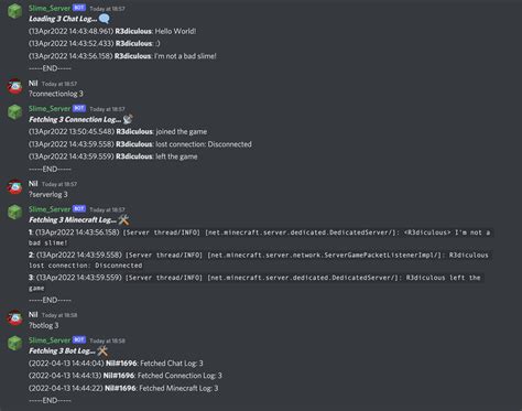 Github 0n1udra Slime Server Control Minecraft Server And More With Python Discord Bot