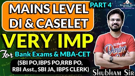 Quant Mains Level Di And Caselet For Bank Exams And Mba Cet Part 4 High