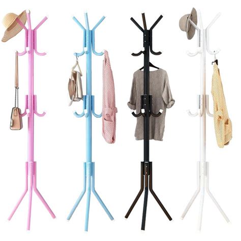 เสาแขวนผ้า ราวแขวนกระเป๋า แขวนหมวก จัดระเบียบพื้นที่ในห้อง Dropshippop