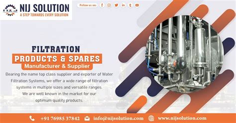 Nij Solution On Linkedin Supplier Of Filtration Products And Spares In Silwassa Filtration