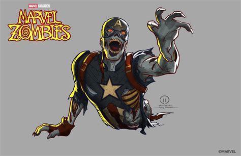 Artstation Marvel Zombies Captain America Design