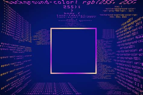 Premium Photo Creative Glowing Blue Coding Programming Background