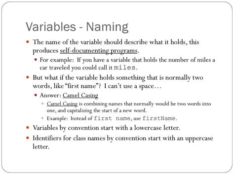 Console Output Variables Literals And Introduction To Type Ppt