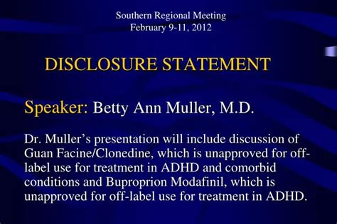 PPT DISCLOSURE STATEMENT PowerPoint Presentation Free Download ID 3014949