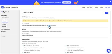Intercom Setup Syncari