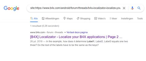 search within thread b4x programming forum