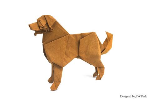 Golden Retriever Golden Retriever Retriever Origami Animals